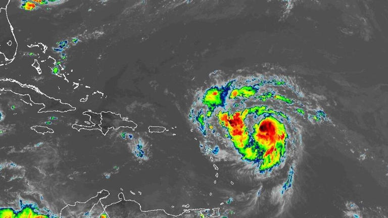 Hurricane Erin forms near Leeward Islands, forecast to become major ...