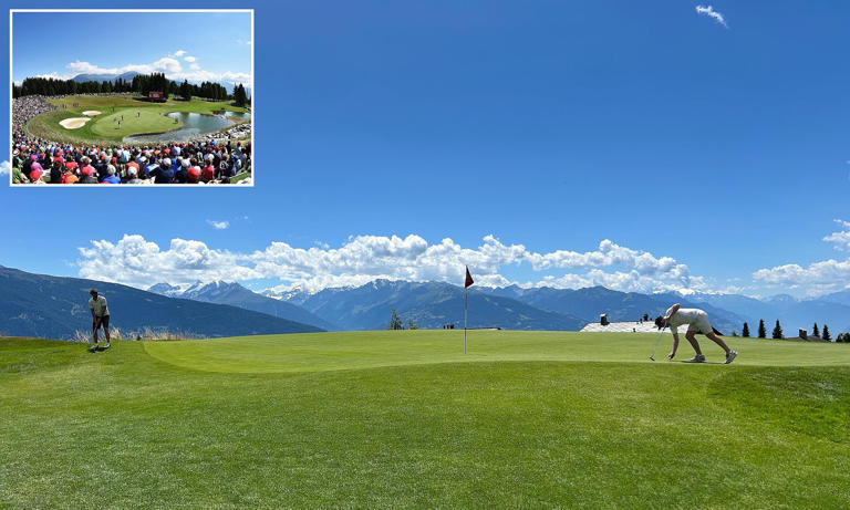 A round in the clouds: Playing golf in the Swiss Alps at the utterly ...