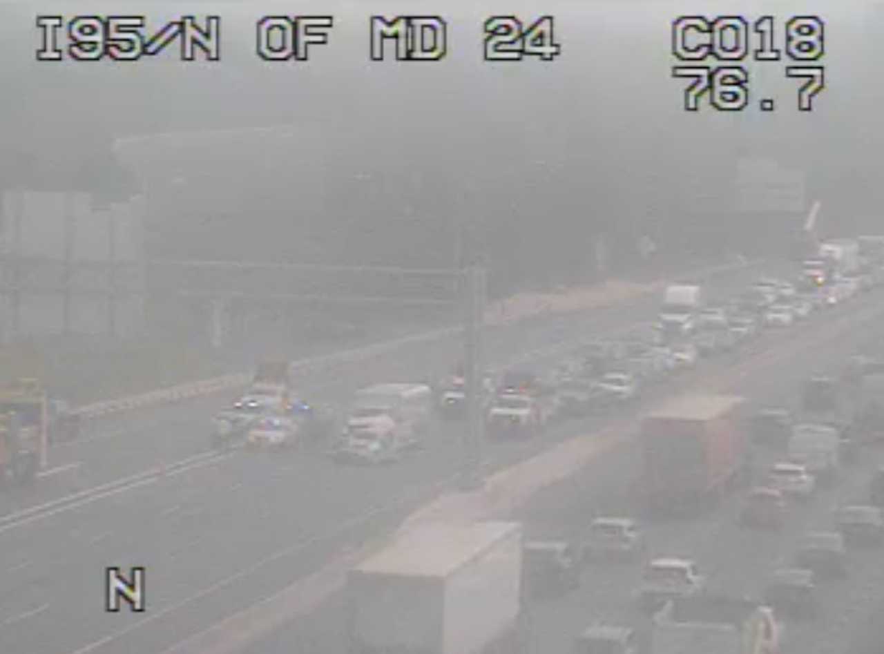 I-95 Shut Down In Maryland After Multi-Vehicle Crash: Major Delays ...