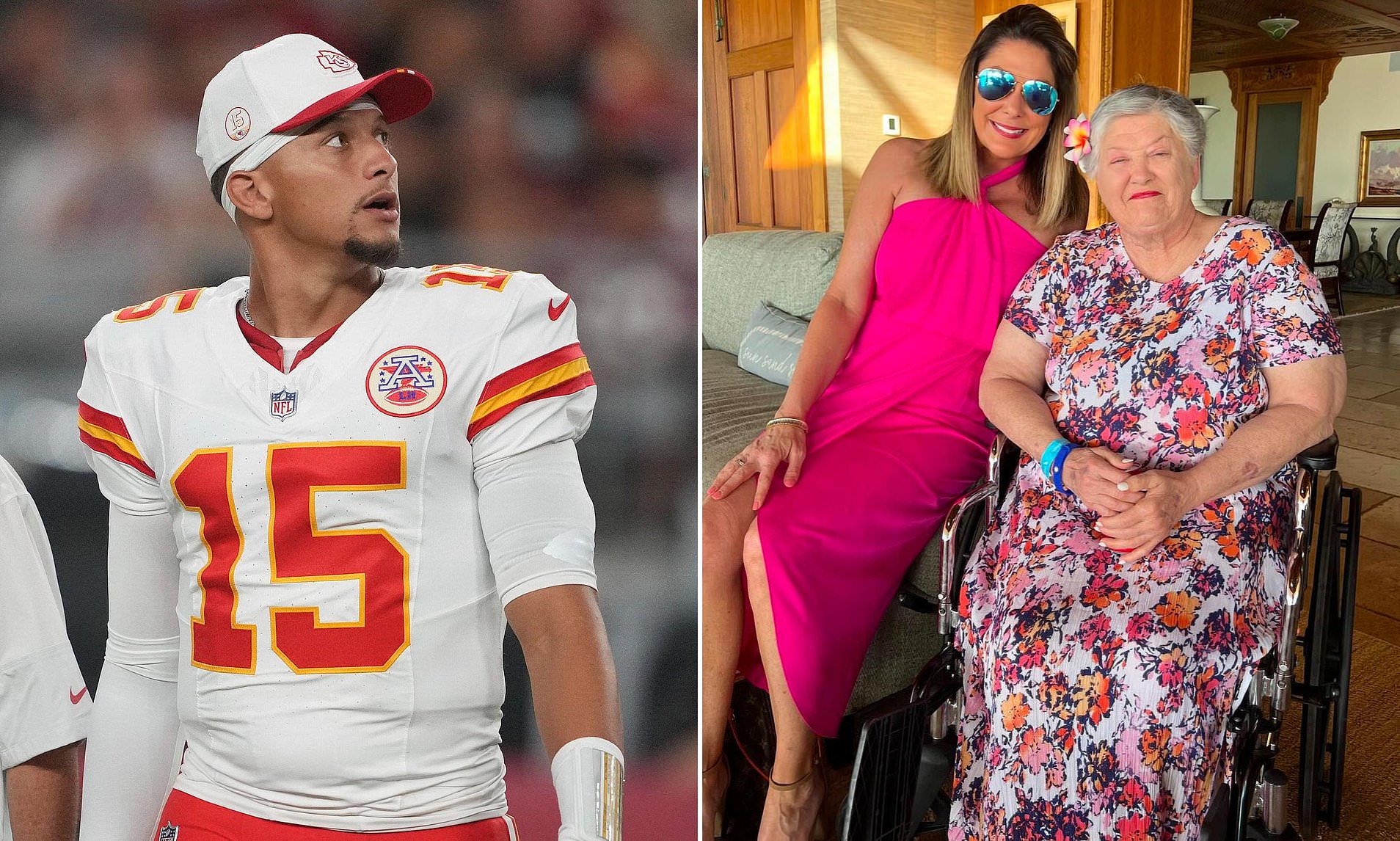 Patrick Mahomes' mom emotional after spotting heartbreaking detail