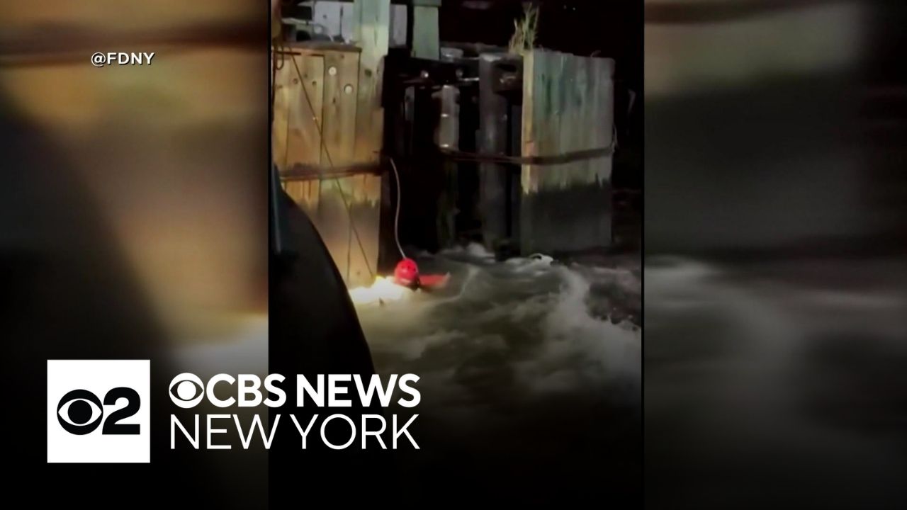 Video shows dramatic water rescue off Roosevelt Island