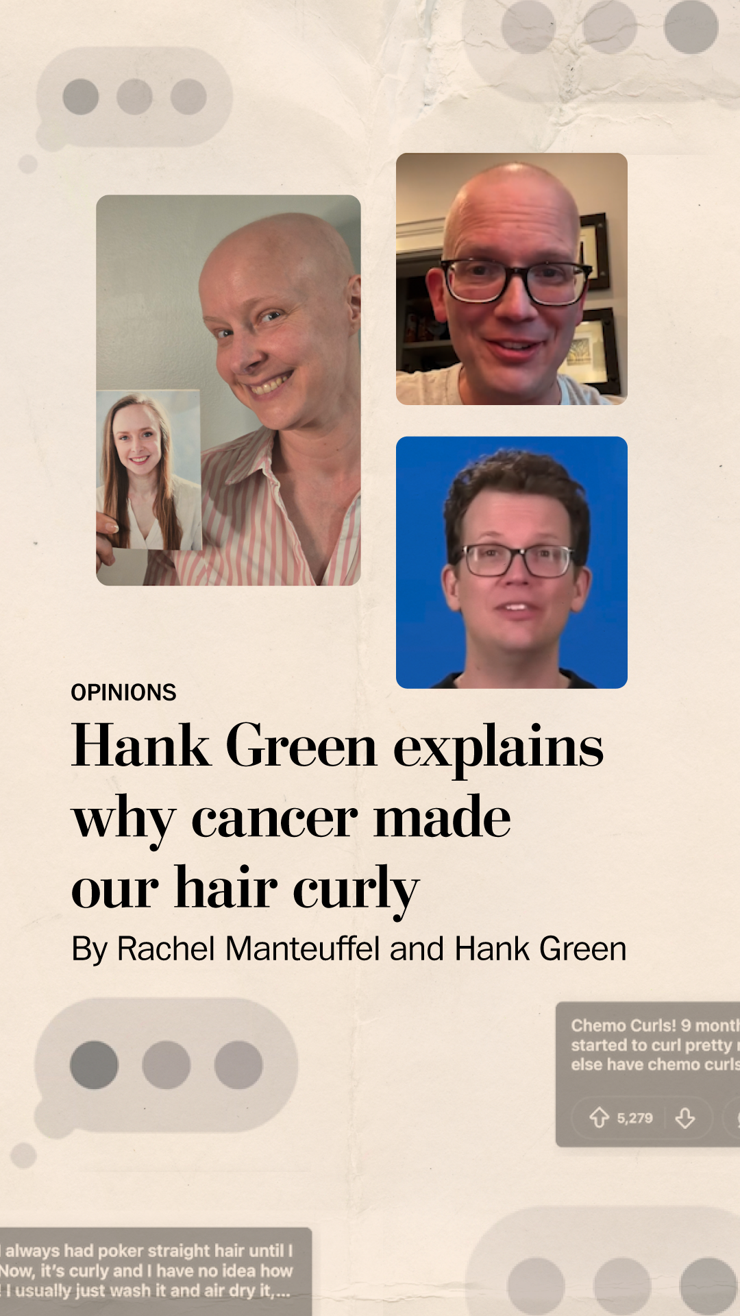 Hank Green explains cancer curls | Opinion