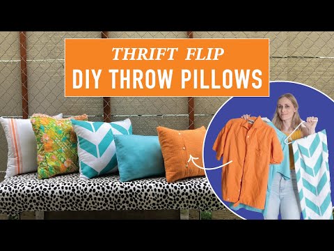 Dollar store napkins transform into $5 throw pillows