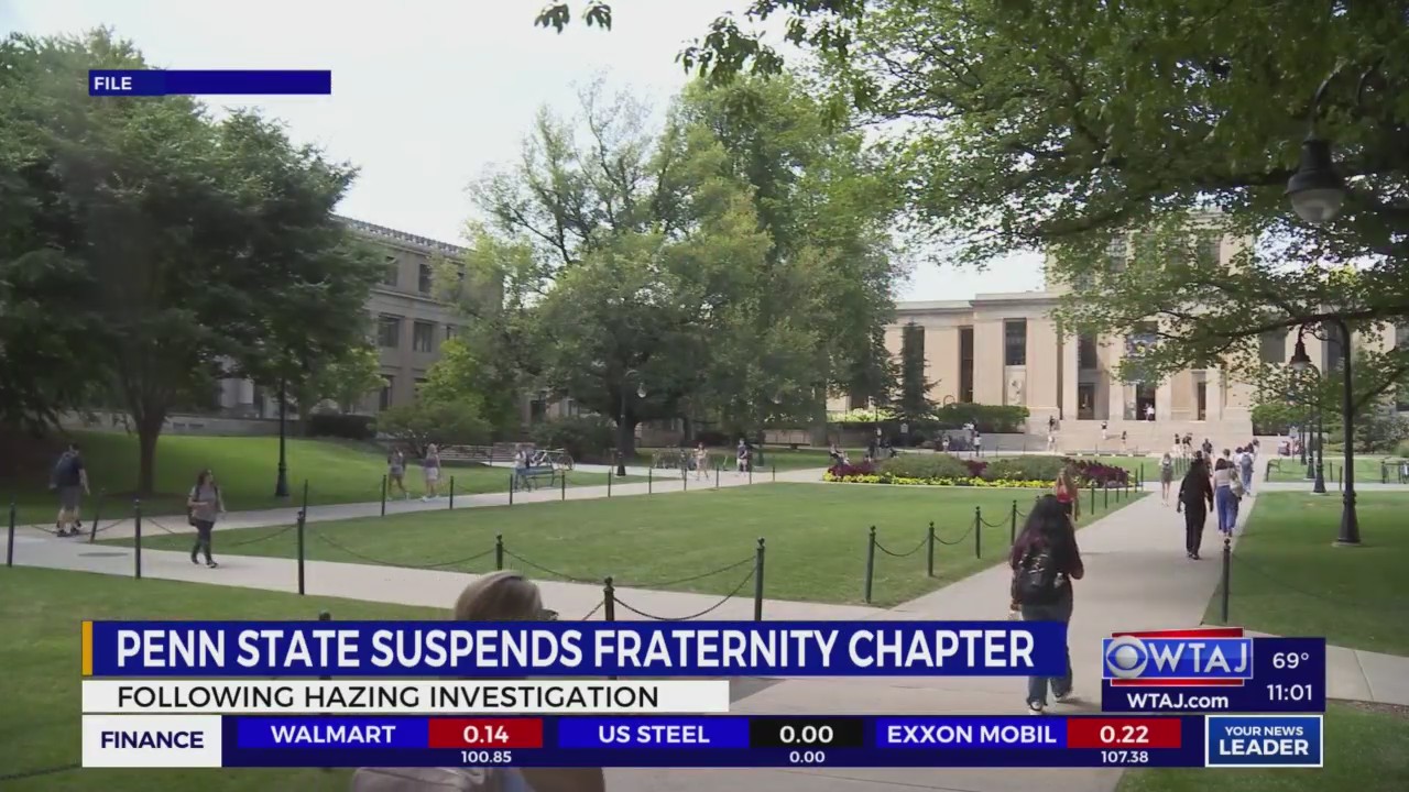 Penn State suspends fraternity chapter following hazing investigation