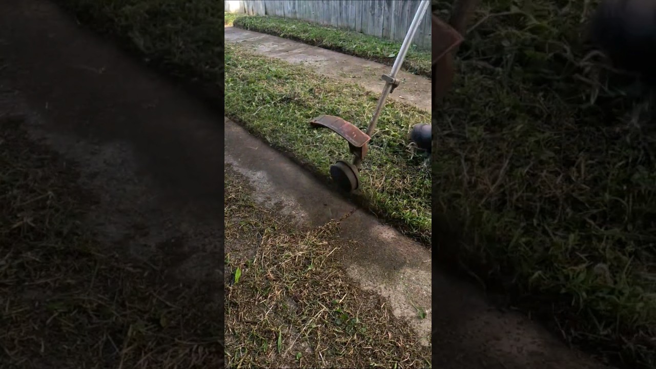 Satisfying lawn edging⁄pressure cleaning!