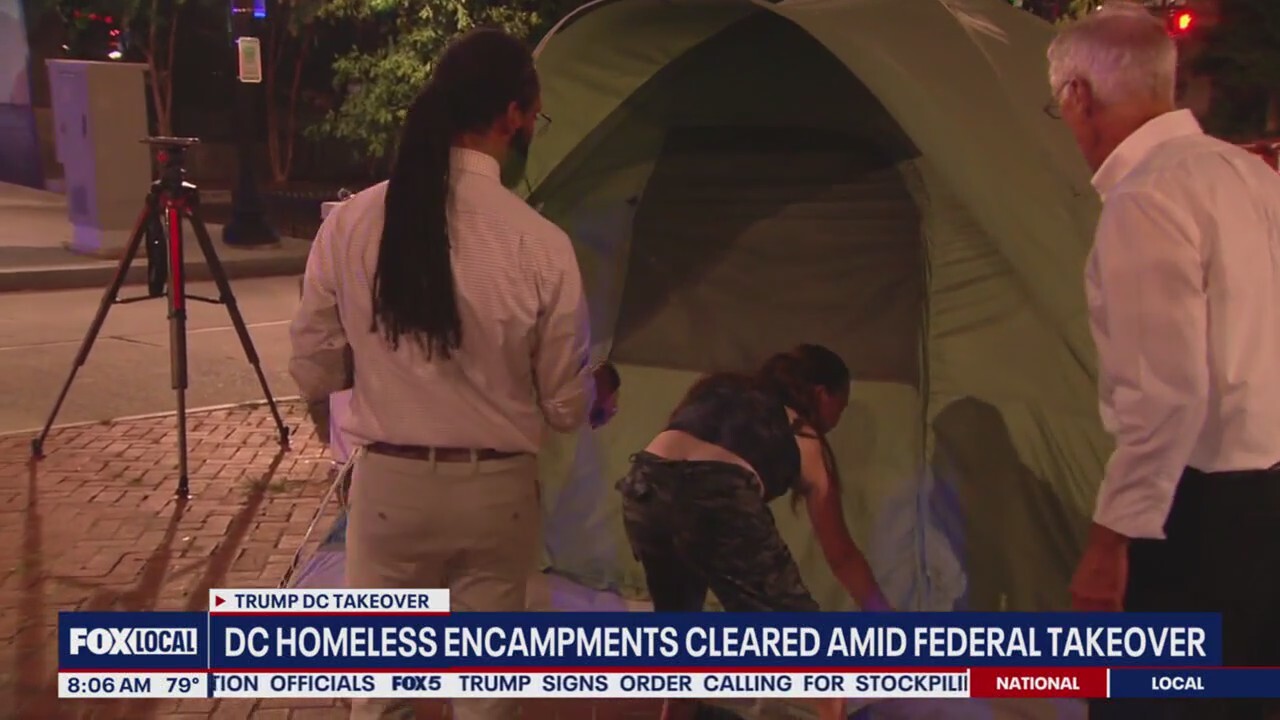 Federal sweep of DC homeless encampments sparks tension