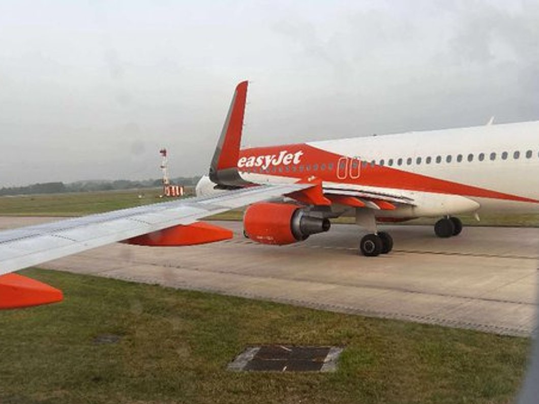 Two planes collide on the runway at Manchester