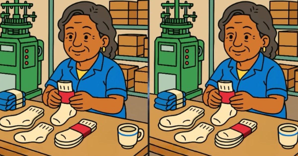 Spot the 3 Differences in Old Lady Packing Socks Beat the 47-Second ...