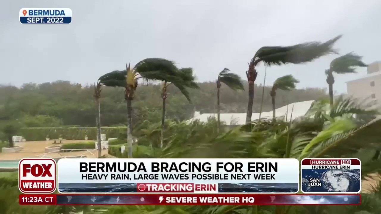 Heavy rain, large waves possible for Bermuda as Hurricane Erin passes ...