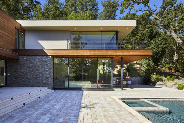 Hidden Treasure: CA Home Features Sliding Glass Walls for Indoor ...