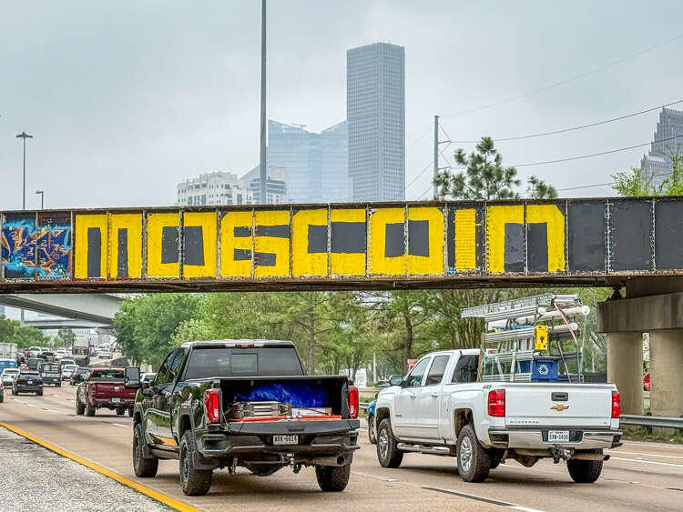 Houston's 'Be Someone' bridge was repainted. Now police are investigating.