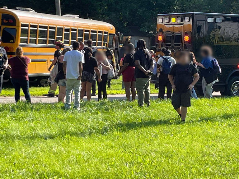 Rockford school bus involved in two-vehicle crash