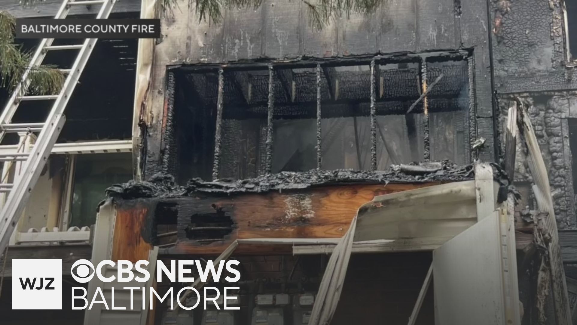 Fire causes partial roof collapse at Pikesville apartment building, at ...