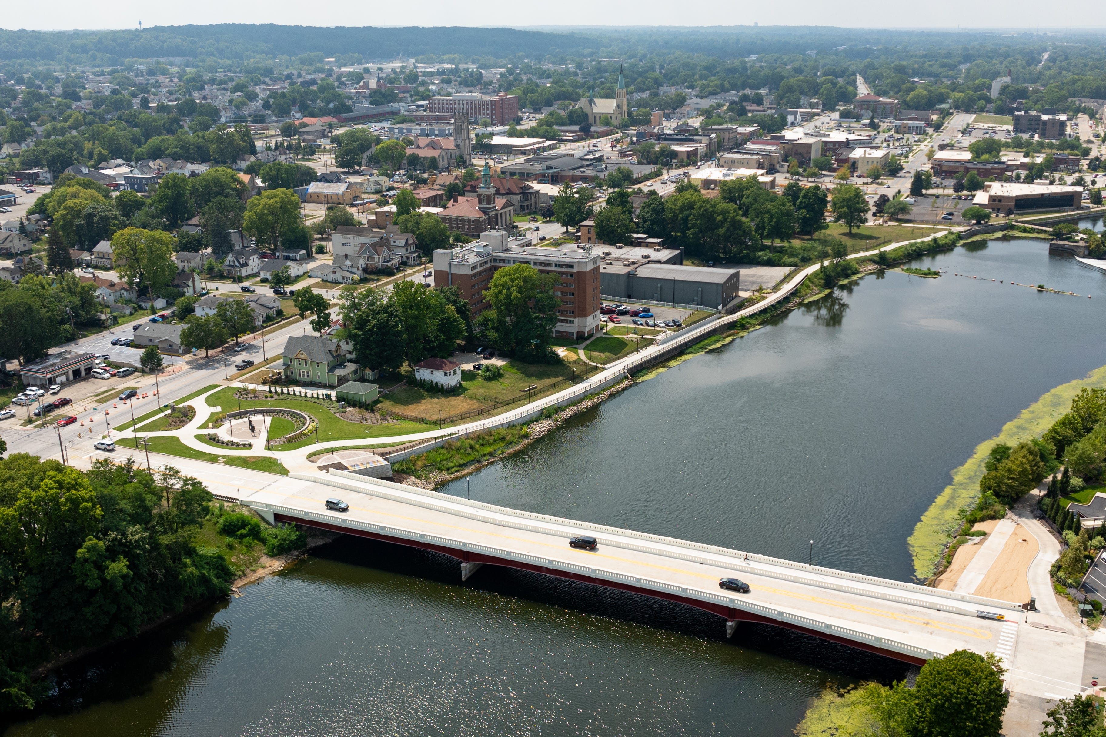 After more than a year of work, Cedar Street Bridge reopens in Mishawaka