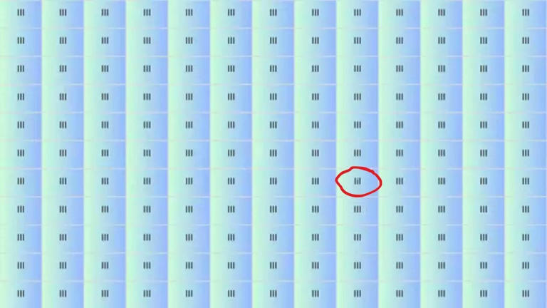 Optical Illusion: Can your brain beat the clock? Find the lone “IiI” in ...