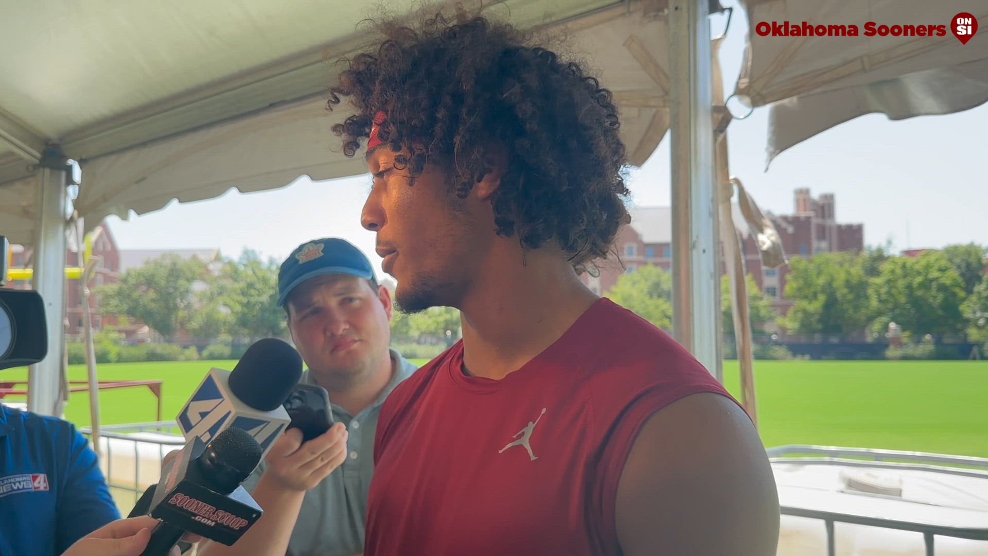 WATCH: Oklahoma DB Michael Boganowski Fall Camp Interview