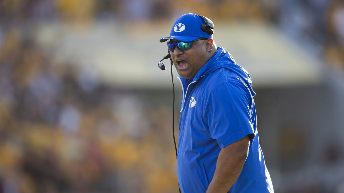BYU football HC Kalani Sitake sidesteps Penn State rumors before Big 12 ...
