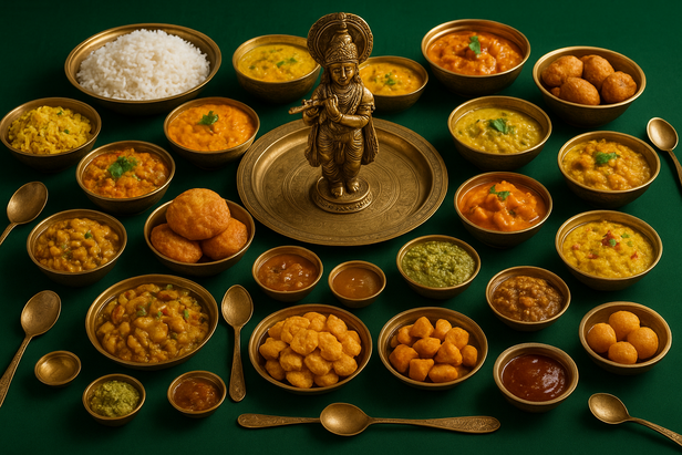 How to Offer Chappan Bhog to Krishna?