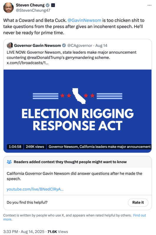 Trump's White House Communications Director Hit With Community Note