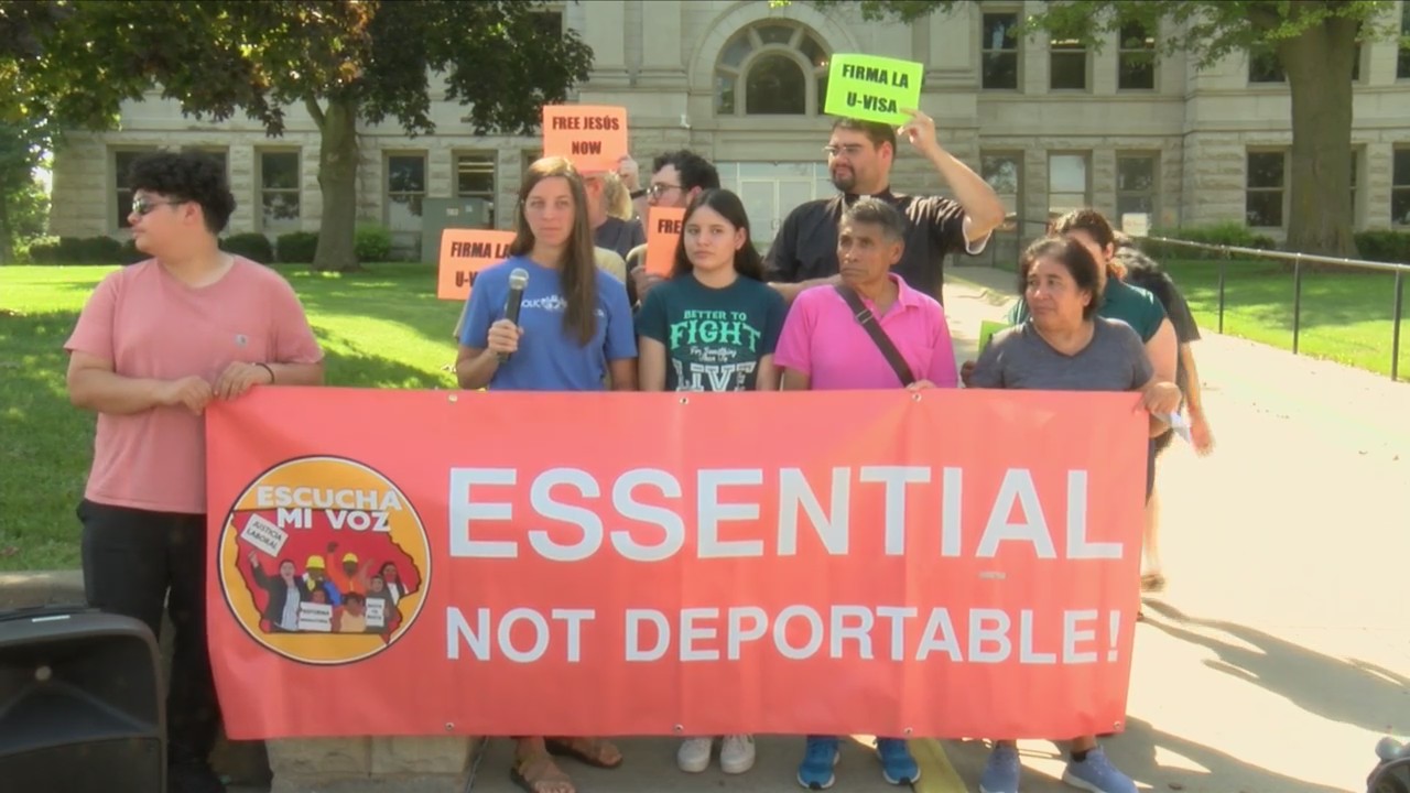 Community leaders call for the release of undocumented immigrant