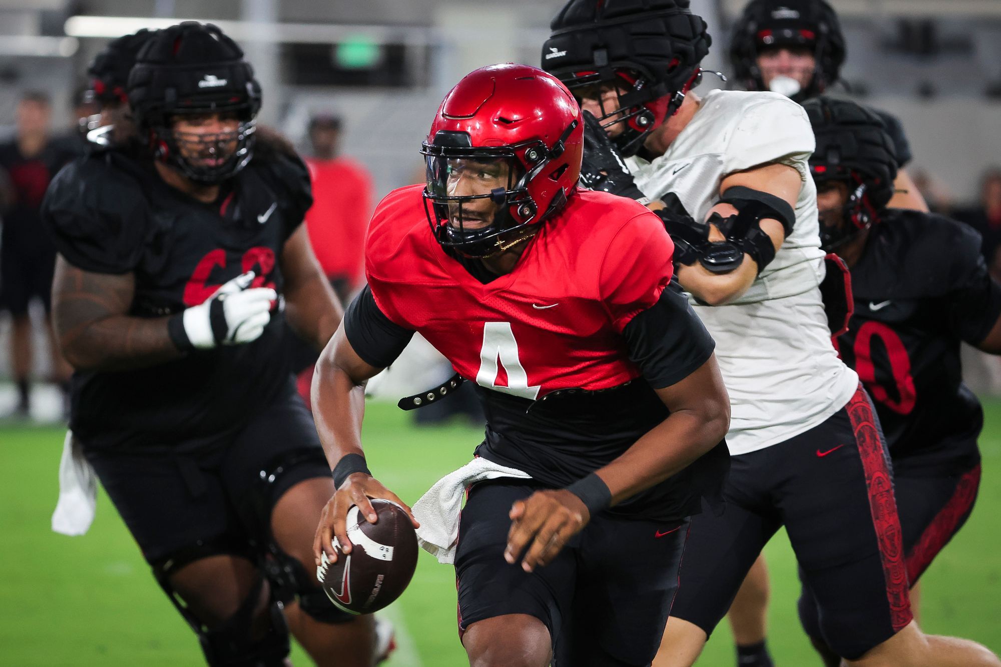 Jayden Denegal gets first opportunity as starter in Aztecs’ FanFest ...