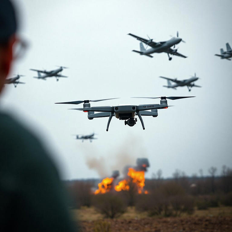 Guerra en Ucrania: drones y aviones rusos en pleno encuentro Trump-Putin