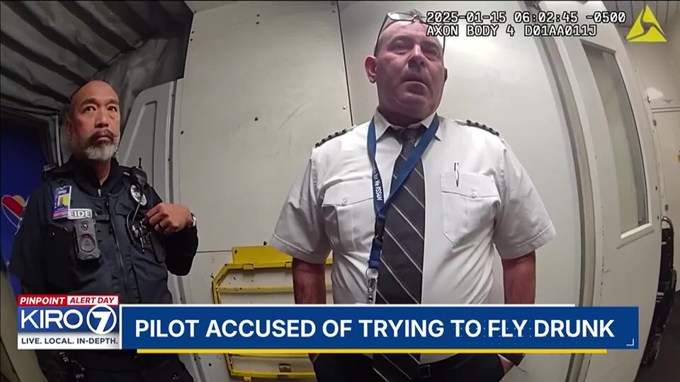 VIDEO: Bodycam footage of pilot accused of trying to fly drunk