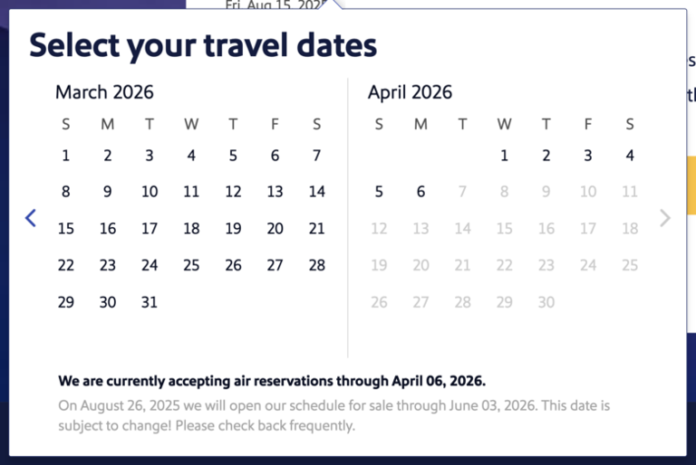 Southwest Airlines Schedule Extended Through Spring Break 2026