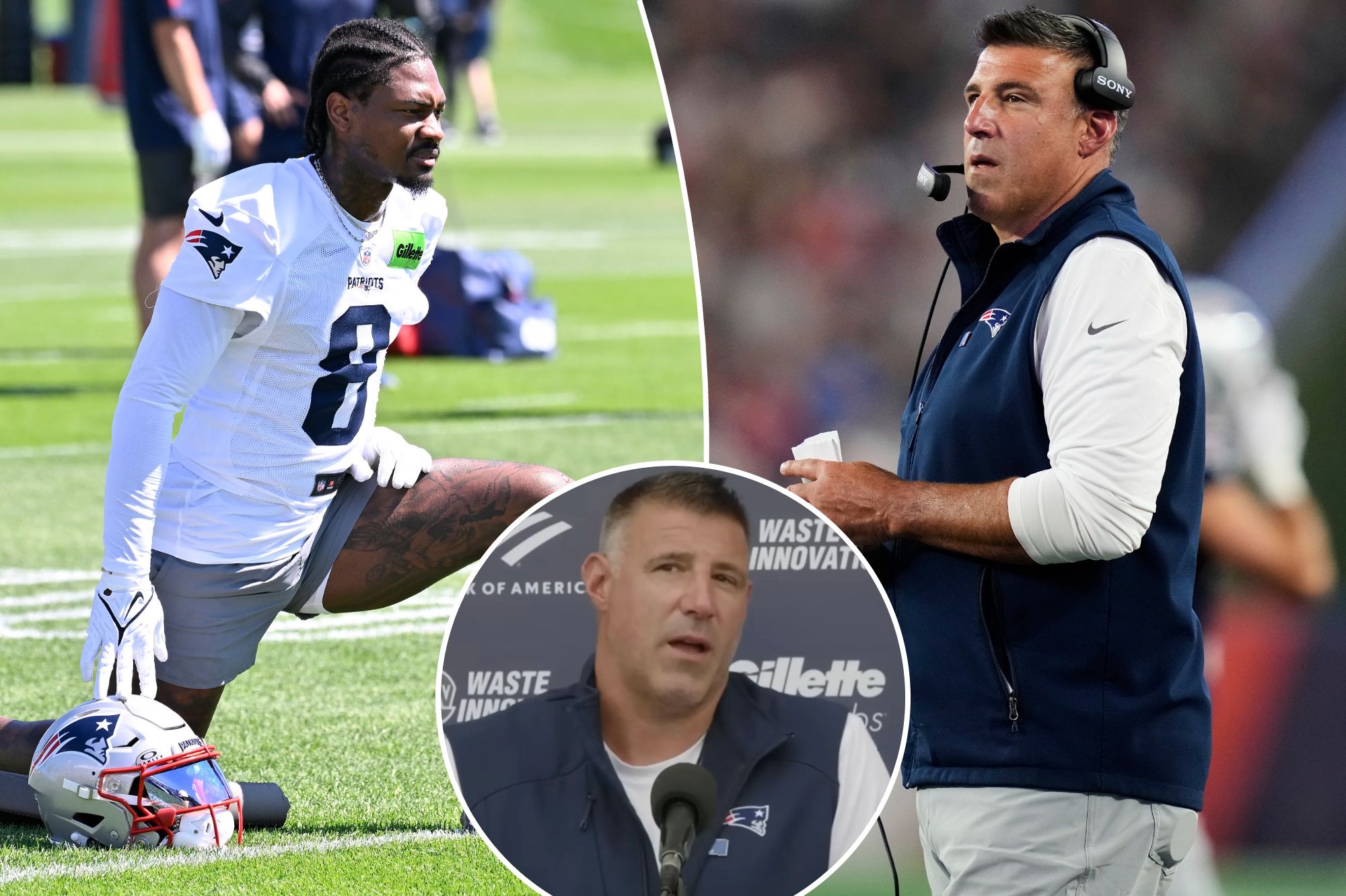 Mike Vrabel has spicy exchange with Patriots reporter over Stefon Diggs ...
