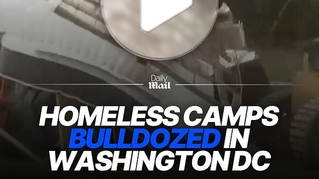 Homeless camps bulldozed in Washington DC