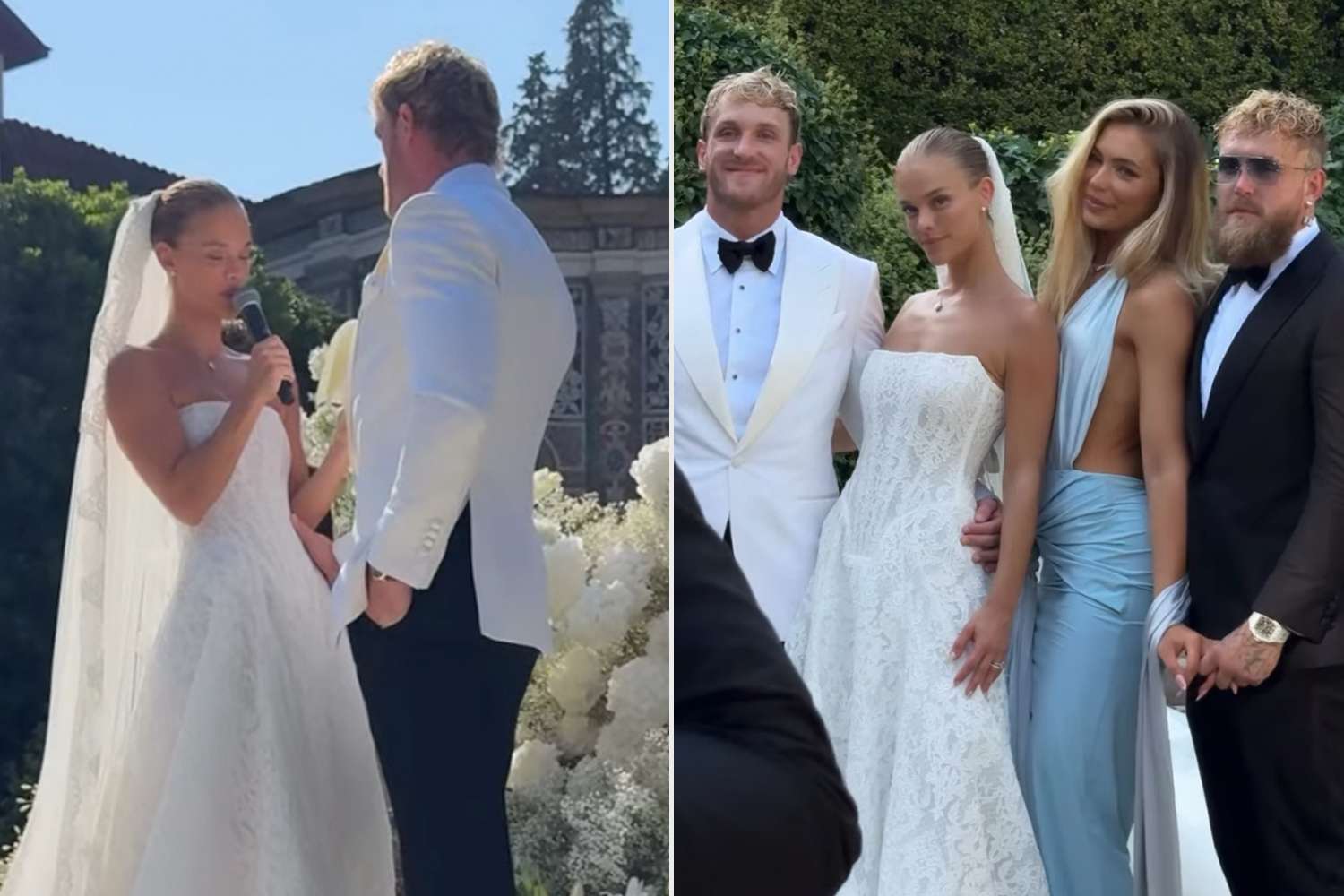 Logan Paul Marries Nina Agdal in Lavish Lake Como Wedding
