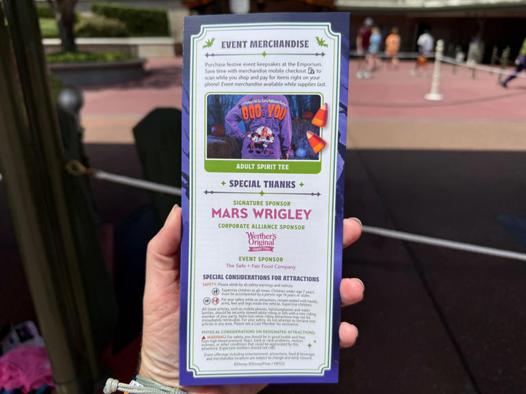 FIRST LOOK at 2025 Mickey's Not So Scary Halloween Party Map