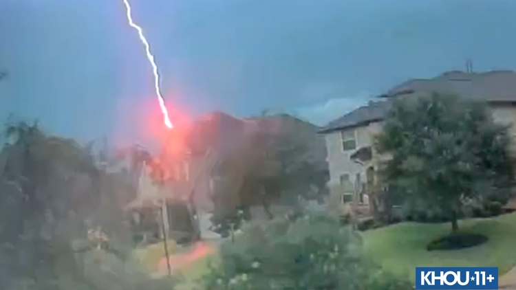 Watch: Large Texas house fire was caused by lightning, officials say
