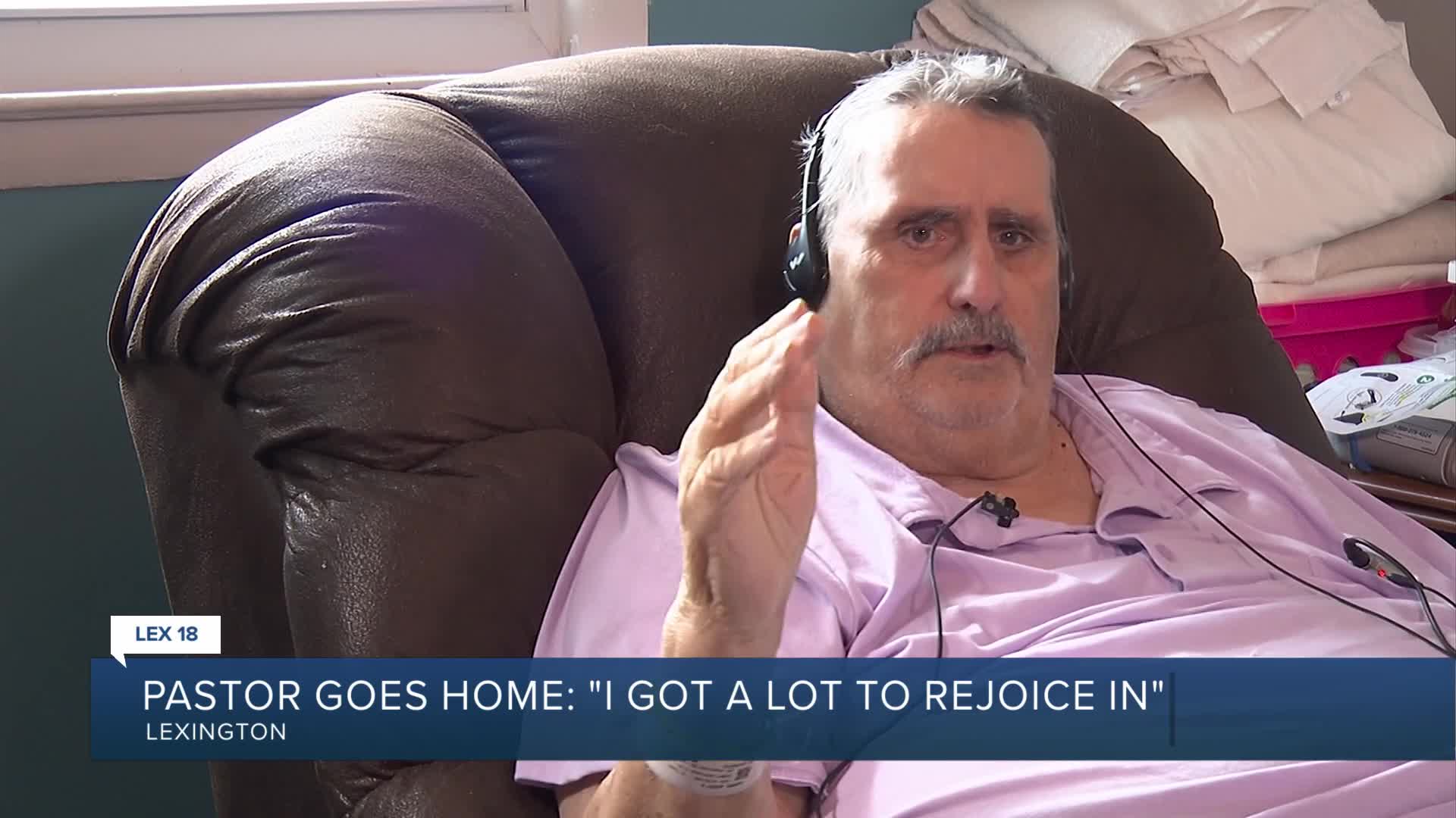 Pastor Jerry Gumm returns home after being injured in church shooting