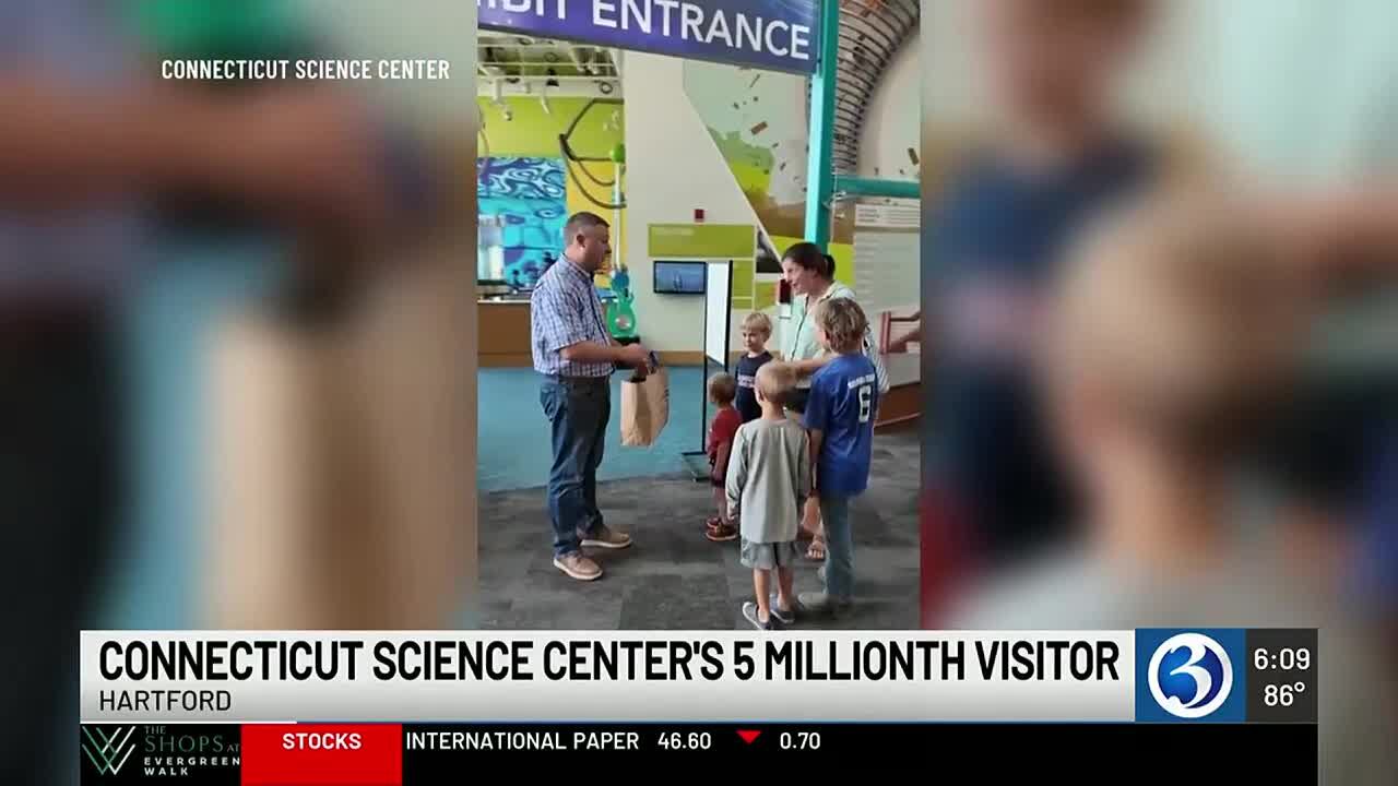 Connecticut Science Center welcomes 5 millionth visitor