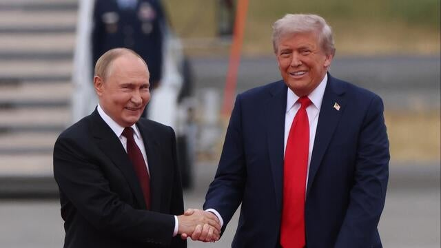 Putin gets red carpet treatment at Trump summit in Alaska