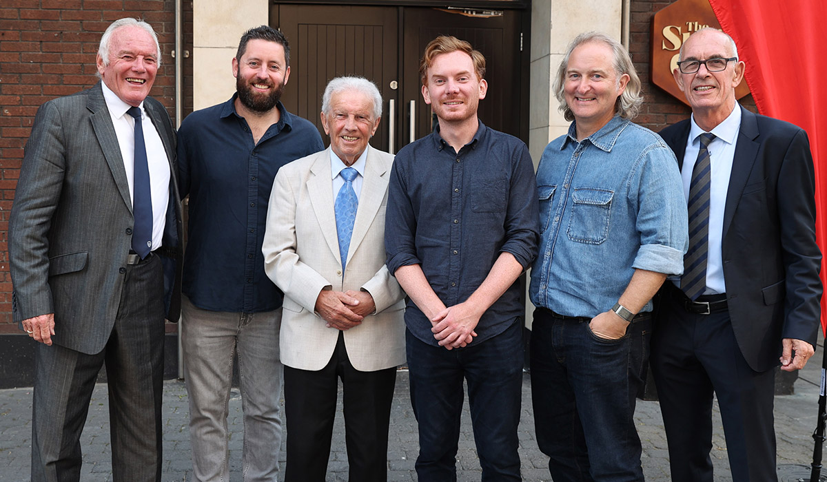 Football icon John Giles celebrates his retirement from punditry