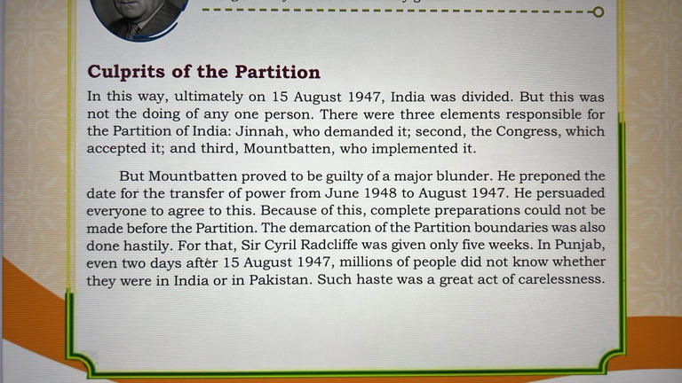 New NCERT module on Partition horrors partly blames Congress, sparks row