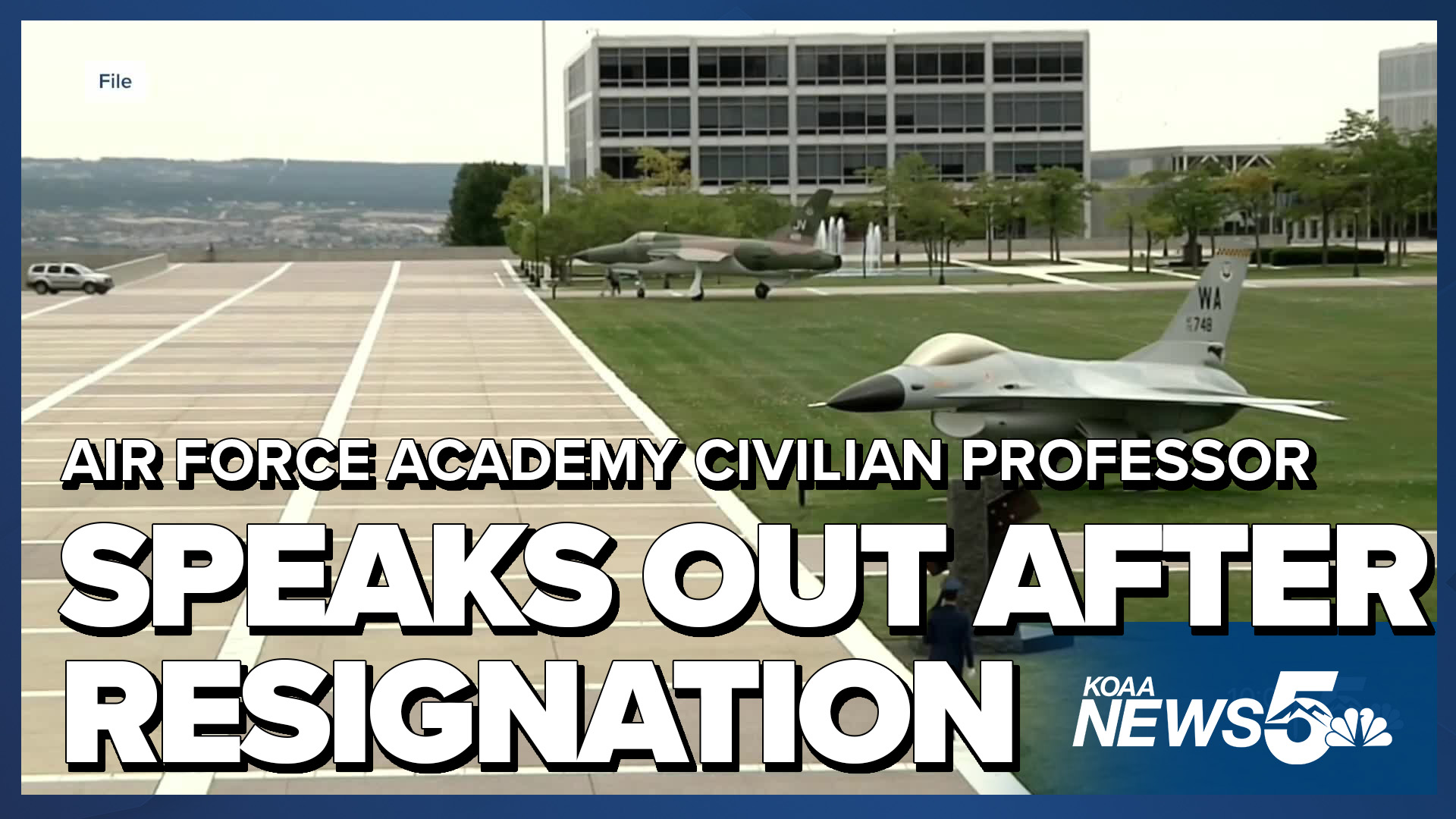 Air Force Academy civilian professor speaks out after resignation
