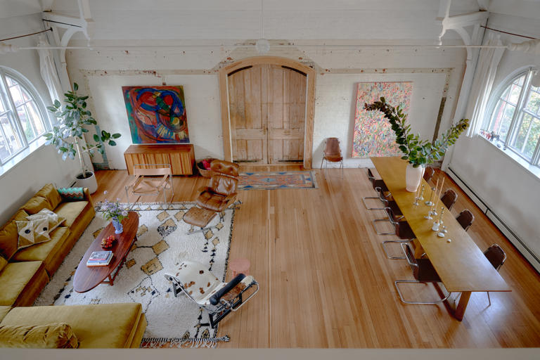 How Two Rhode Island Artists Made a Home in This 19th Century Voting Hall