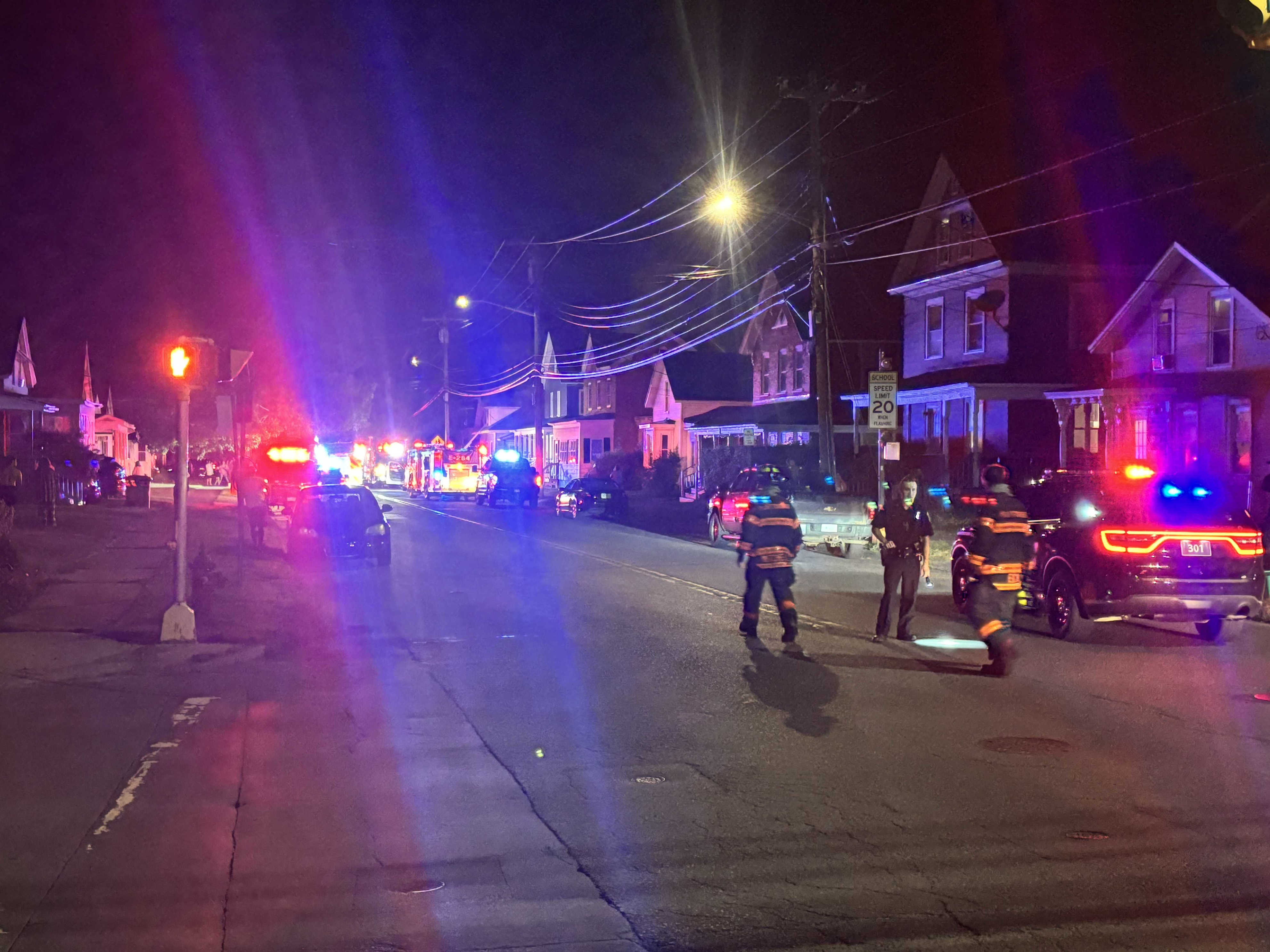 Crews battle structure fire on Margaret Street in Plattsburgh