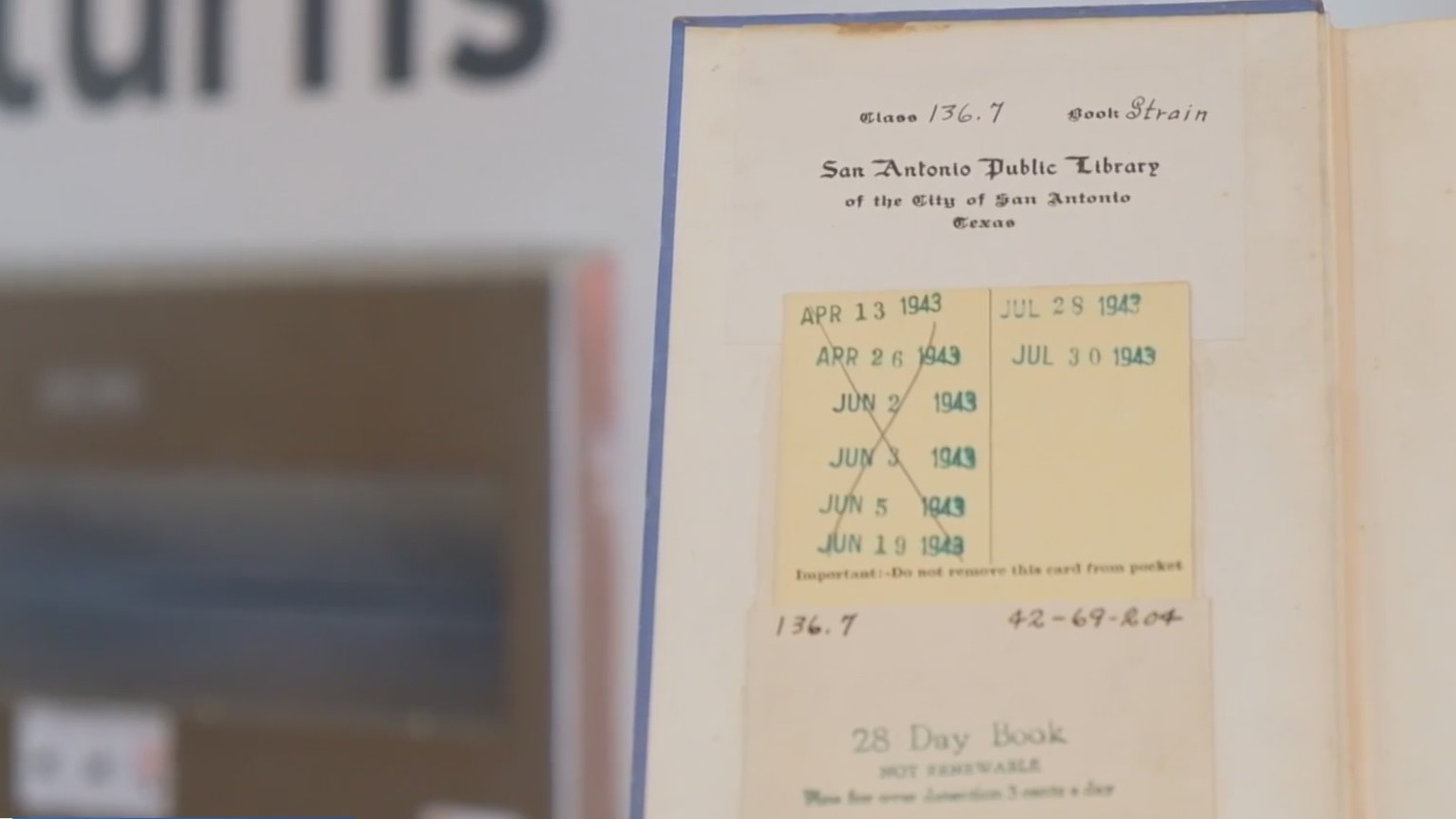 Overdue library book returned after 82 years