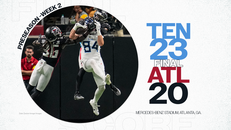 Tennessee Titans drop Atlanta Falcons, 23-20, after back-and-forth battle