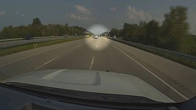 Video: Tri-State police cruiser cam shows end of police chase, car ...