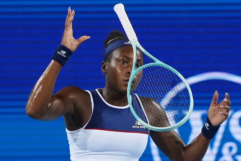 Coco Gauff lets frustration out with racket smash in error-heavy ...