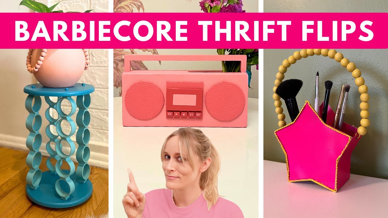 Turning Thrifted Finds into Barbiecore DIY Home Decor