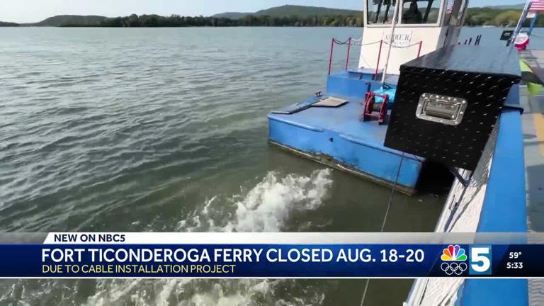 Fort Ti Ferry closes early for the season due to low water levels ...