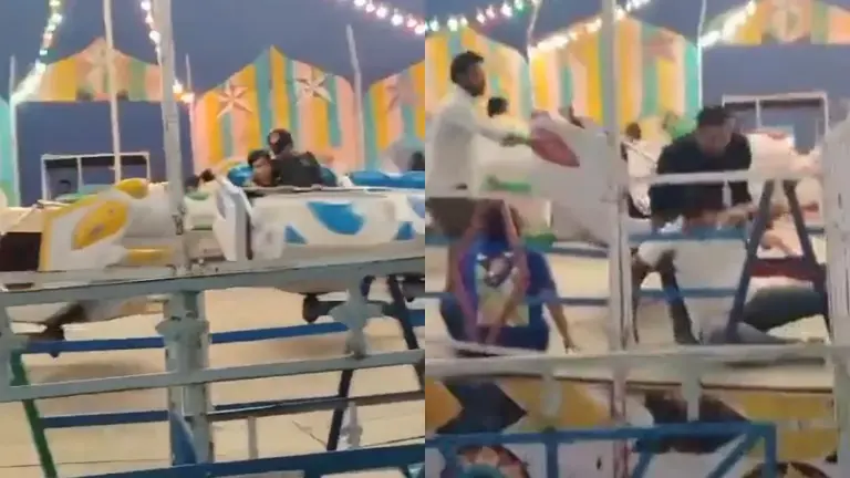 Terrifying! Break Dance Ride Crashes At Badlapur Fair In UP's Jaunpur ...