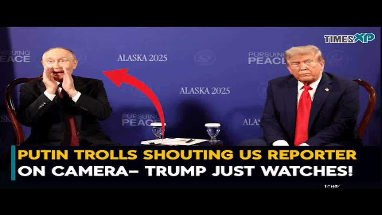 Russian President Putin Trolls Shouting US Reporter, Trump Just Watches ...