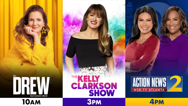 WSB-TV revamps daytime lineup with Drew Barrymore and Kelly Clarkson